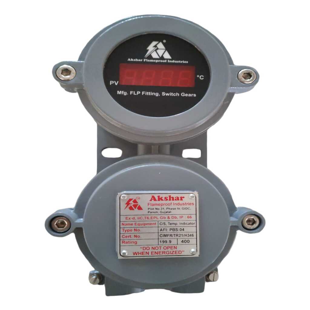 Temperature Indicator (2 & 3 Cable Entry) – Akshar Flameproof Industries Temperature Indicator (2 & 3 Cable Entry) – Akshar Flameproof Industries